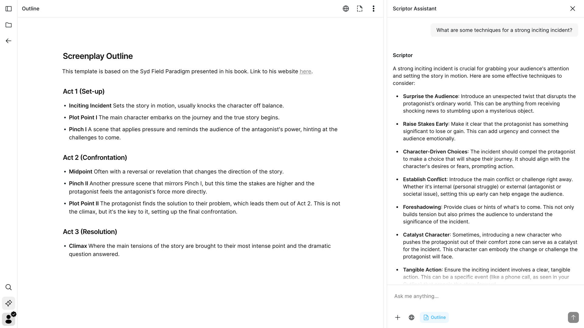 Scriptor | Free Screenwriting Software for Film, TV & Theatre | Scriptor